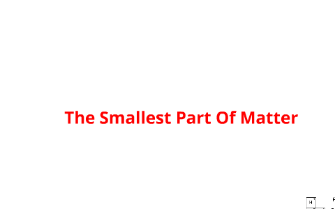 The Smallest Part Of Matter by Daniel None on Prezi