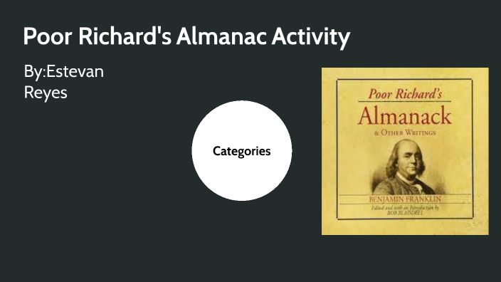Poor Richard's Almanac by ESTEVAN REYES on Prezi