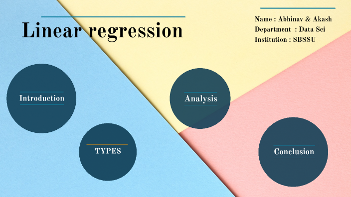Linear Regression by Abhinav Singh on Prezi