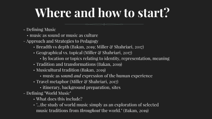Seminar Presentation: Incorporation of non-western musics in the ...