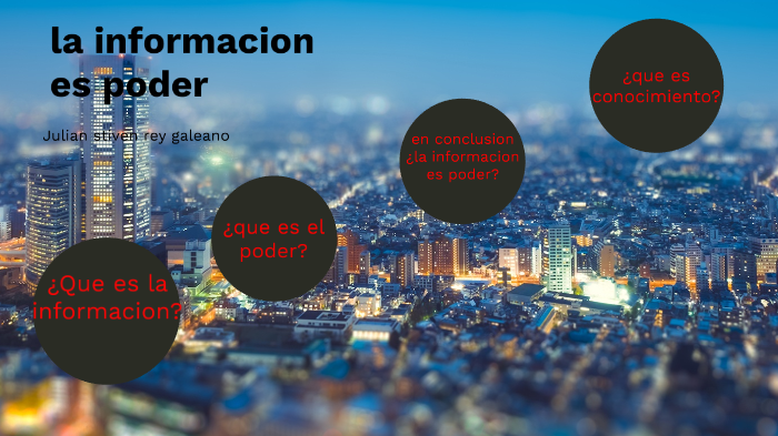 la información es poder by julia rey on Prezi