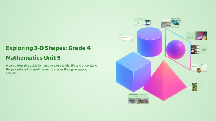 Exploring 3-D Shapes: Grade 4 Mathematics Unit 9 by Ayesha Rehman ...