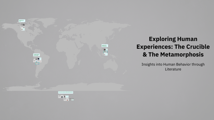 Exploring Human Experiences: The Crucible & The Metamorphosis by ...