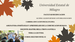 La Lectura by Allison Denisse Astudillo Banchon on Prezi Design