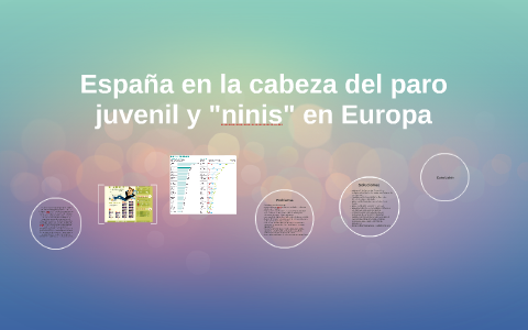 La generación "nini" en España ocupa el primer lugar en Euro by Ana ...