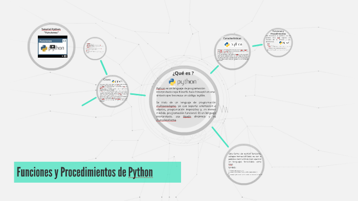 Funciones y Procedimientos de Python by Jessika Melgar on Prezi