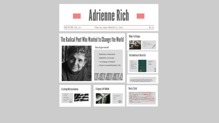 Adrienne Rich by Grace Cho on Prezi