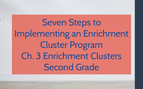 Seven Steps to Implementing an Enrichment Cluster Program by Andrea ...