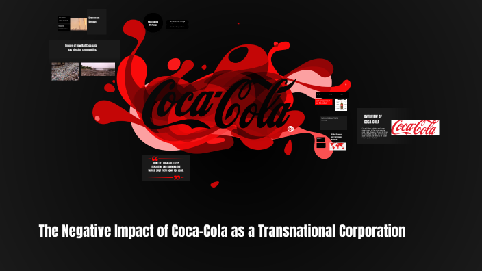 The Impact of Coca-Cola as a Transnational Corporation by Hugo Browne ...