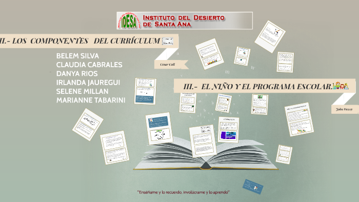 II.- LOS COMPONENTES DEL CURRÍCULUM by Selene Millan on Prezi