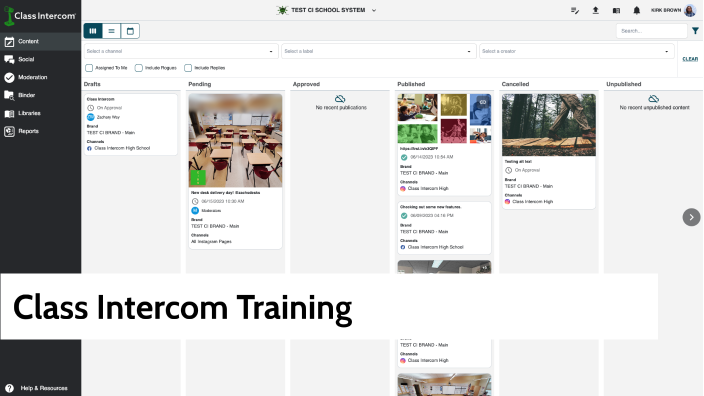 Class Intercom Training Presentation by Kirk Brown on Prezi