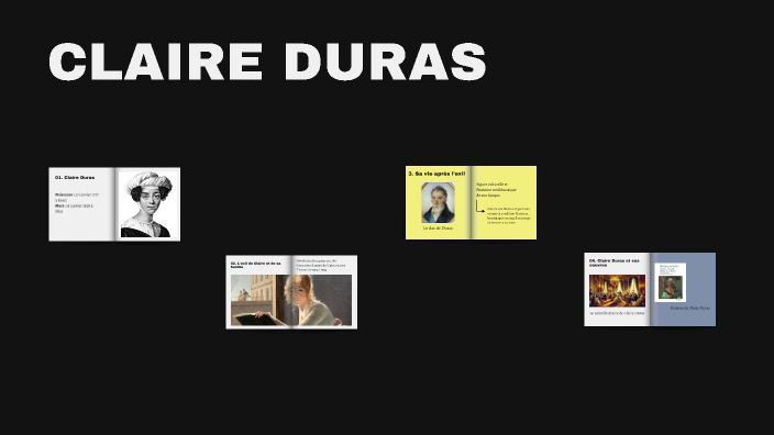 Exposé "Qui est Claire Duras ?" by Justine Kuntz on Prezi
