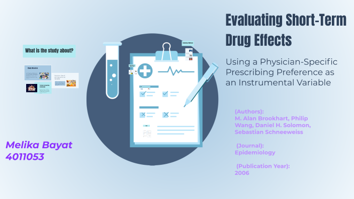 Evaluating Short-Term Drug Effects by Melika Bayat on Prezi