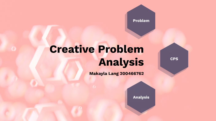 Creative Problem Analysis by Makayla Lang on Prezi