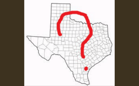 Natural Resources Of Texas Map With Icons