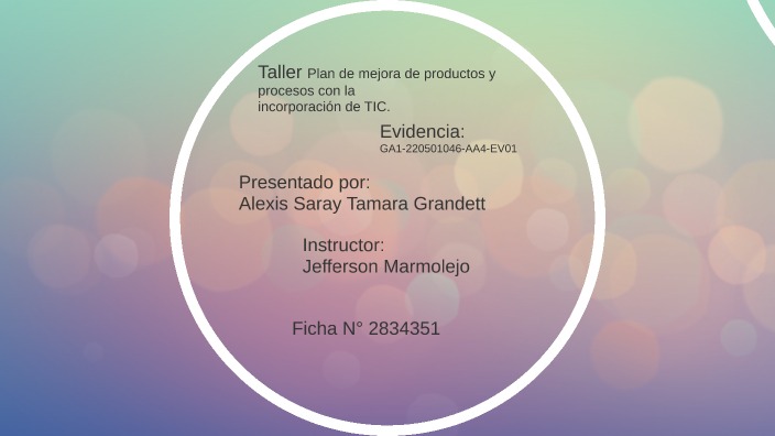 Plan de mejora de productos y procesos con la incorporación de TIC. by ...