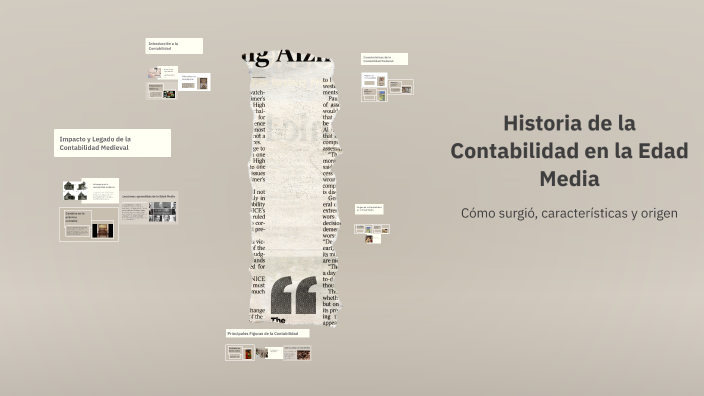 Historia de la Contabilidad en la Edad Media by Camila Pérez on Prezi