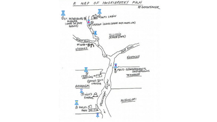 Huck Finn Map Project by Morgan Peterson on Prezi