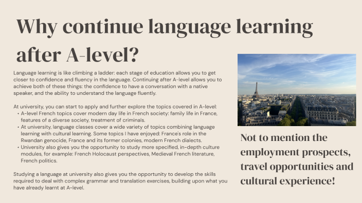 Why study languages? by Jessica Riddle on Prezi