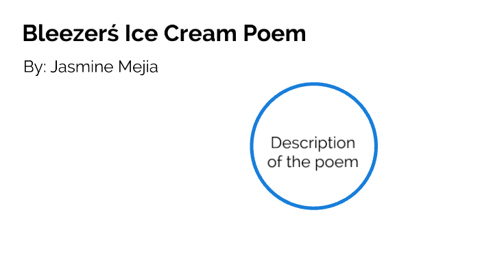 Bleezerś Ice Cream Poem by Jasmine Mejia on Prezi