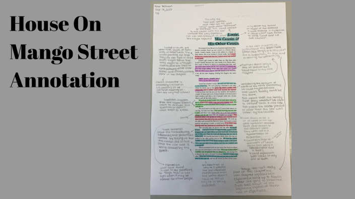 House On Mango Street Annotation by Elise Stellnert on Prezi