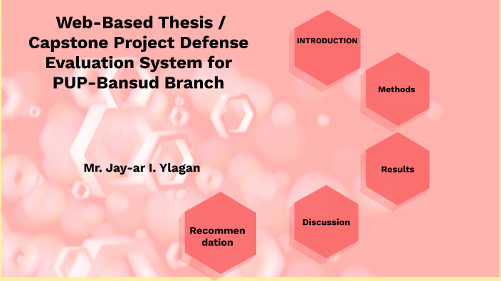 Web-Based Thesis / Capstone Project Defense Evaluation System for PUP ...