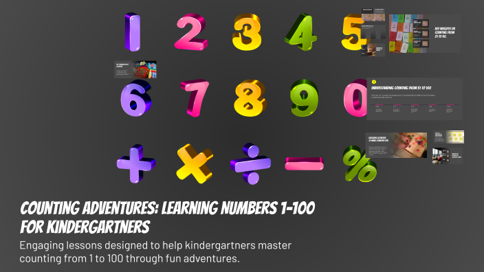 Counting Adventures: Learning Numbers 1-100 for Kindergartners by Jody ...