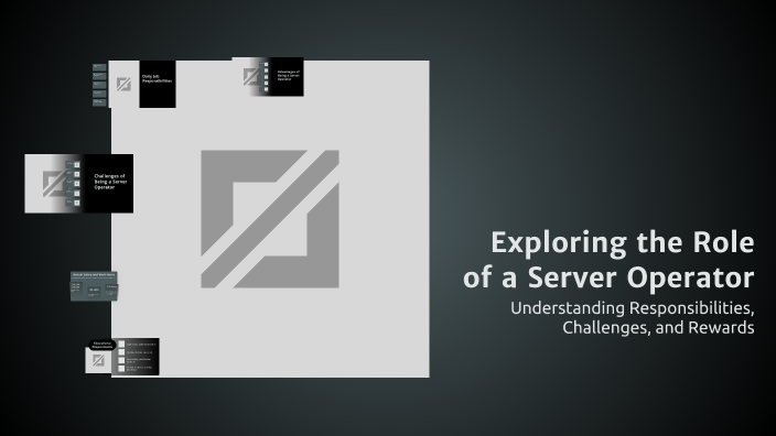 Exploring the Role of a Server Operator by Justin Thompson-Hornburg on ...