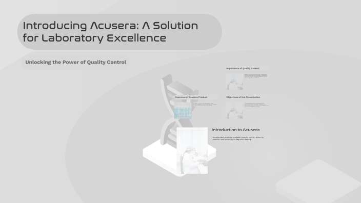 Introducing Acusera: A Solution for Laboratory Excellence by Elena ...