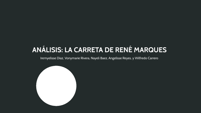 Analisis: La Carreta / Rene Marques by Vonymarie Rivera on Prezi