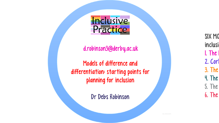 Models of difference and differentiation - inclusive pedagogy by Debs ...