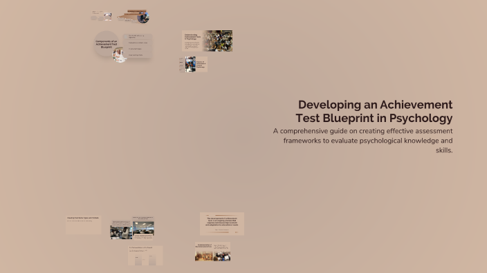 Developing an Achievement Test Blueprint in Psychology by Rooney ...