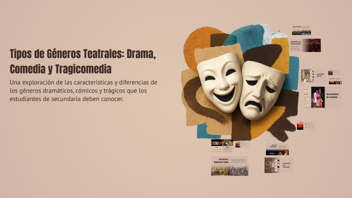 Tipos de Géneros Teatrales: Drama, Comedia y Tragicomedia by Grisel ...