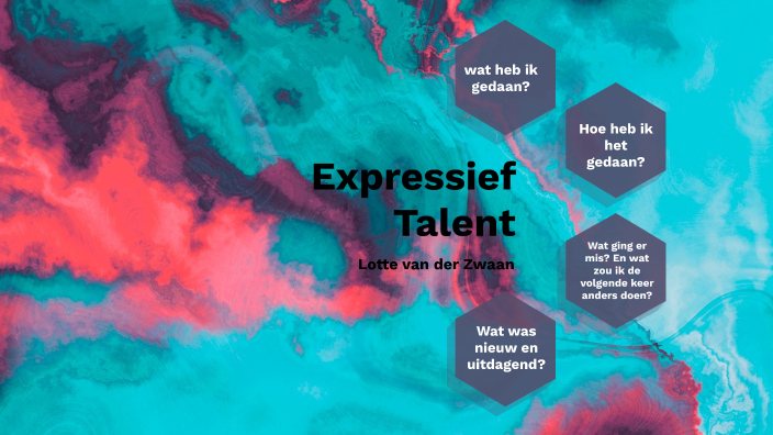 Expressief talent by Lotte van der Zwaan on Prezi