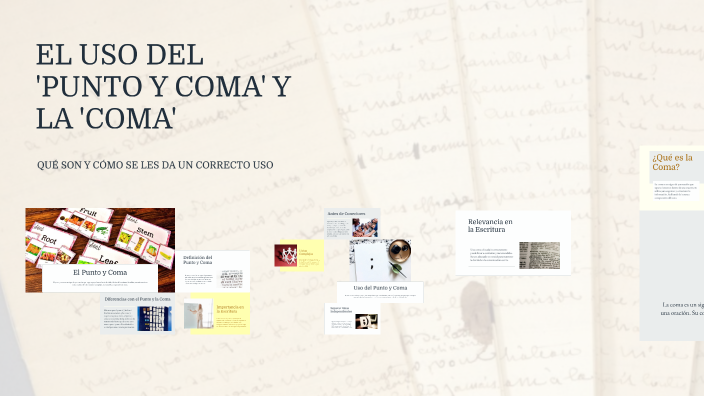 EL USO DEL 'PUNTO Y COMA' Y LA 'COMA' by Alberto Valverde on Prezi