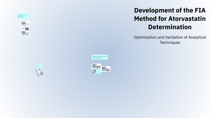 Development of the FIA Method for Atorvastatin Determination by ...