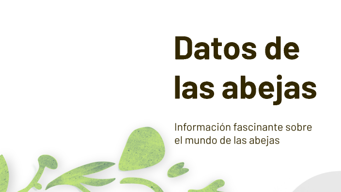 Datos de las abejas by Génesis Quintana on Prezi