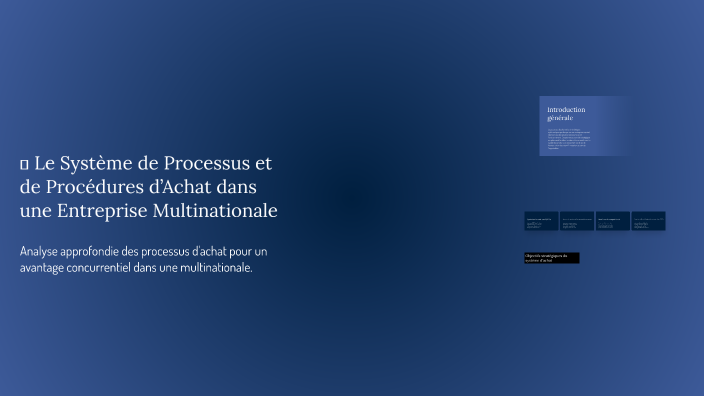 💼 Le Système de Processus et de Procédures d’Achat dans une Entreprise ...