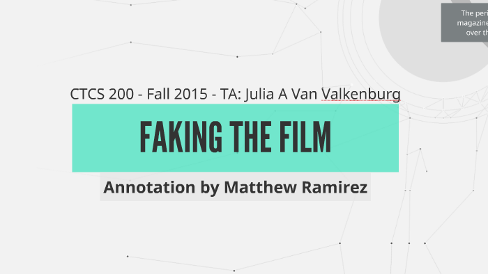 CTCS 200 - International Cinema by Matthew Ramirez on Prezi