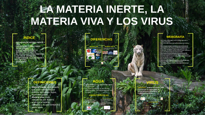 LA MATERIA INERTE Y LA MATERIA VIVA by Iris Nogueira Peso on Prezi