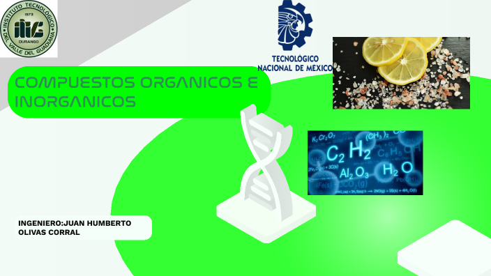 COMPUESTOS ORGANICOS E INORGANICOS EN LOS SERES HUMANOS by Humberto ...