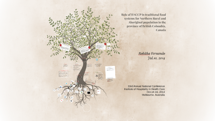 Role of HACCP in traditional food systems for Northern, Rural and ...