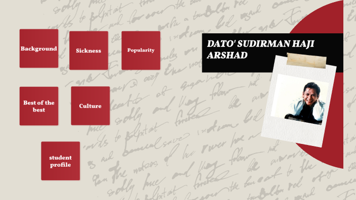 DATO' SUDIRMAN HAJI ARSHAD by anisa nur ain on Prezi
