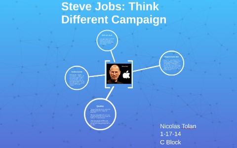 Steve Jobs: Think Different Campaign by Nicolas Tolan