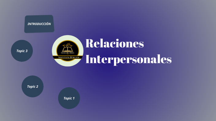 Instituto Bíblico MMR - Relaciones Interpersonales - Clase 1 by ...