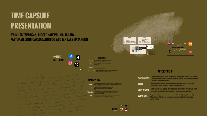 TIME CAPSULE PRESENTATION by Ian Jake Matanggo on Prezi