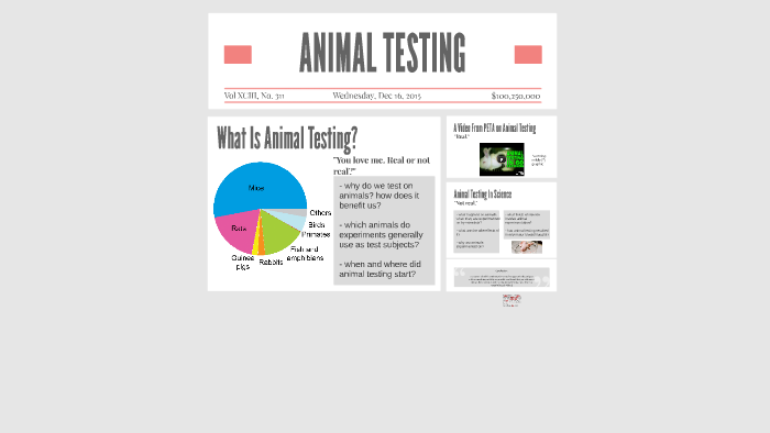 Science Project: Animal Testing by Socials Group on Prezi
