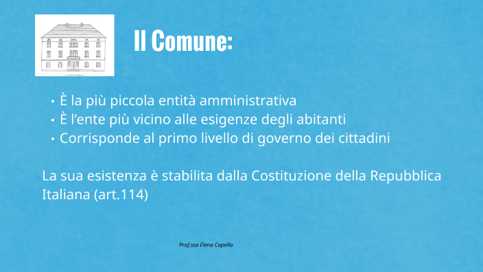 Gli organi del Comune by Elena Capella on Prezi