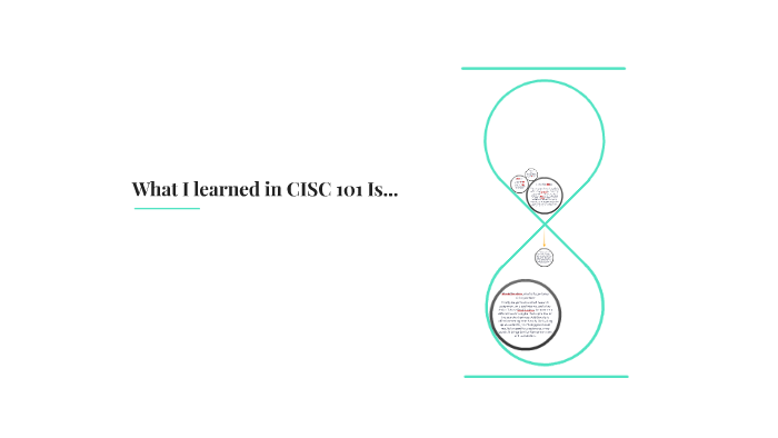 What I learned in CISC 101 Is... by Benjamin Woodruff on Prezi