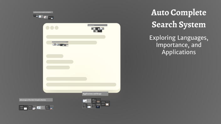 Auto Complete Search System by Aqsa Amir on Prezi